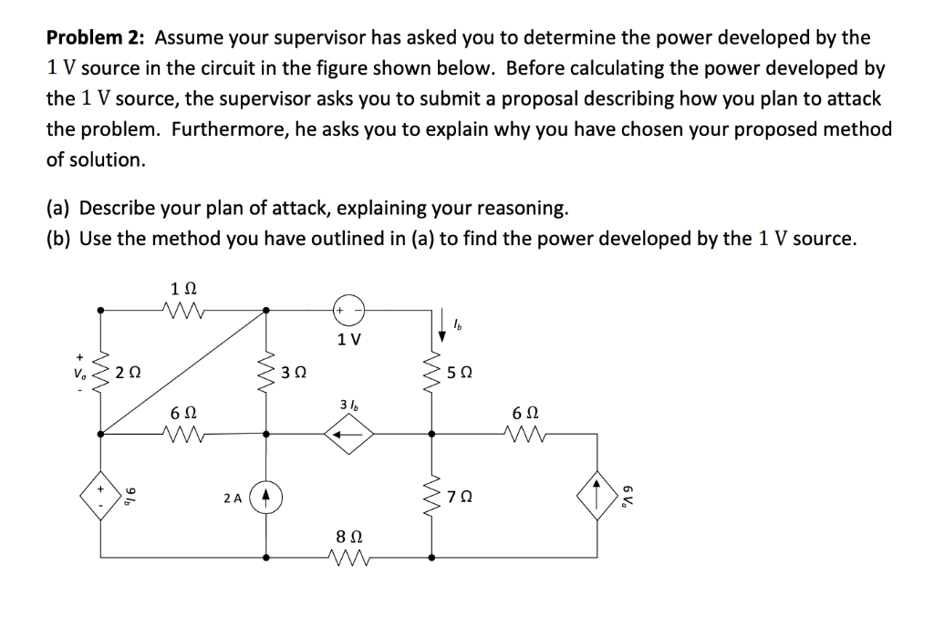 Solved Problem 2: Assume your supervisor has asked you to | Chegg.com