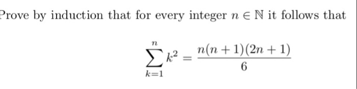 Solved Prove by induction that for every integer n EN it | Chegg.com