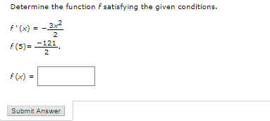 Solved Determine the function f satisfying the given | Chegg.com