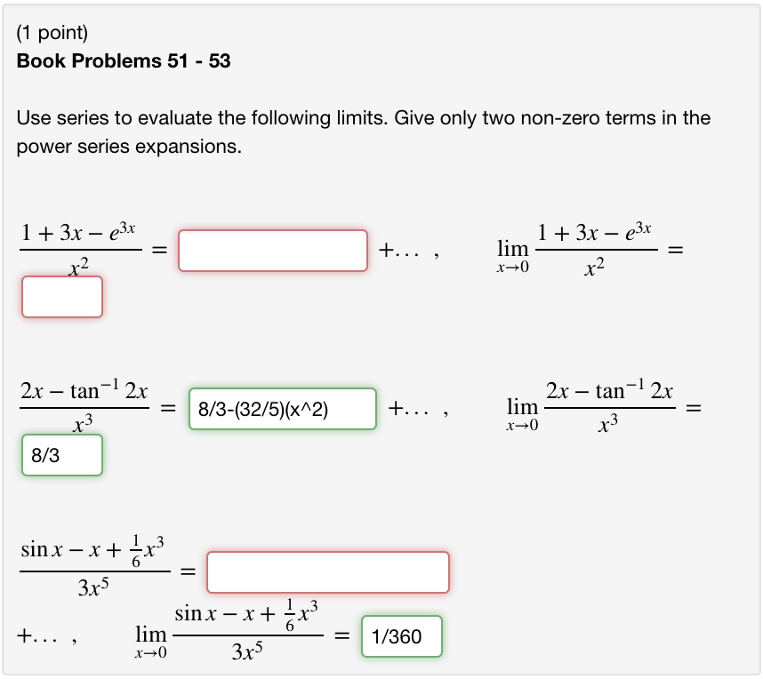 Solved (1 point) Book Problem 25 Use the binomial series to | Chegg.com