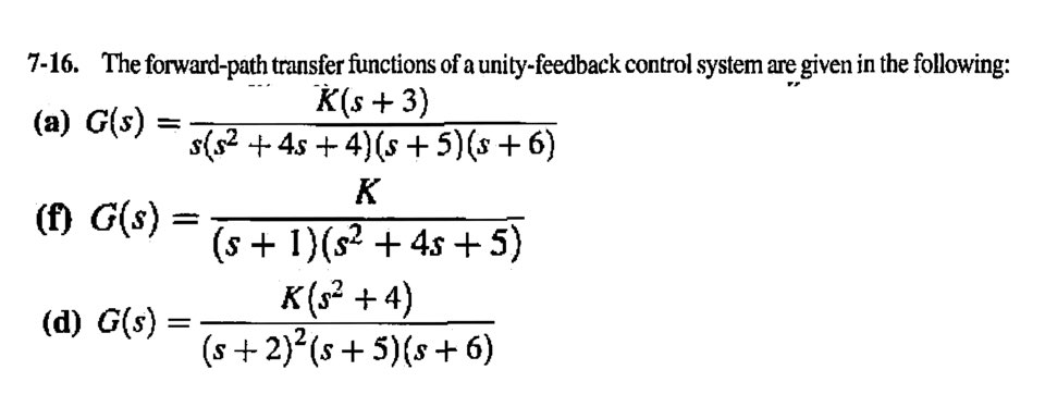 Solved 7-16. The forward-path transfer functions of a | Chegg.com
