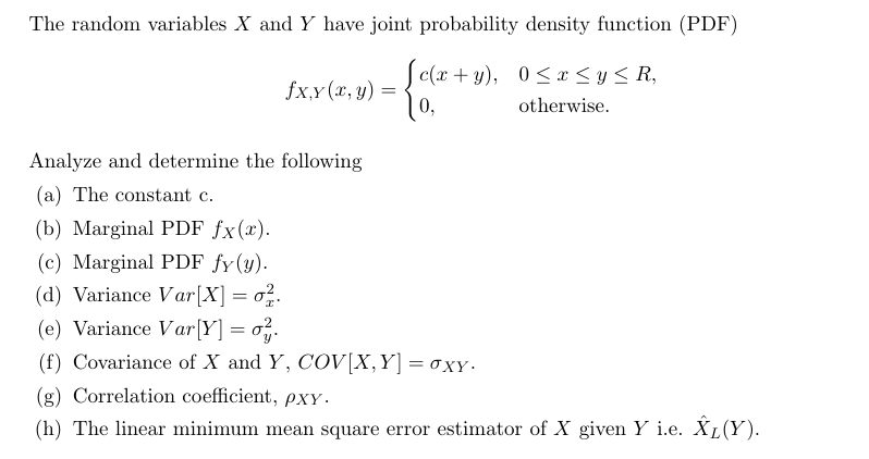 Solved TAKE R AS A GENERAL VARIABLE AND SOLVE A | Chegg.com