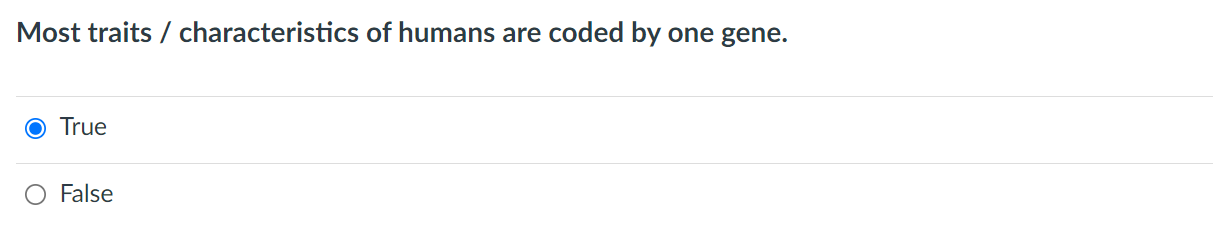 Solved Most traits / characteristics of humans are coded by | Chegg.com