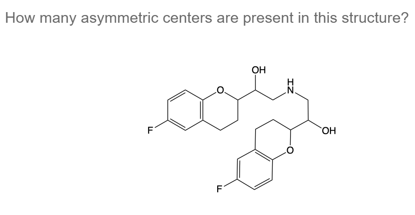 Solved How many asymmetric centers are present in this | Chegg.com