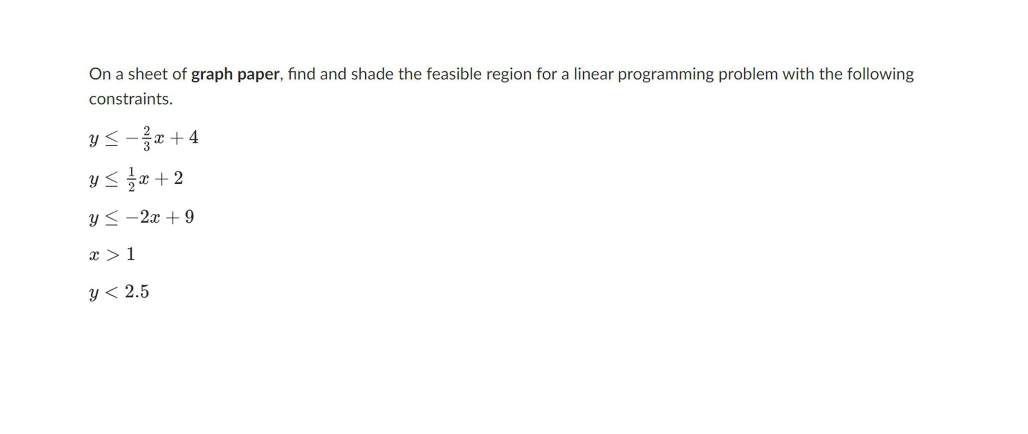 Solved On a sheet of graph paper, find and shade the | Chegg.com