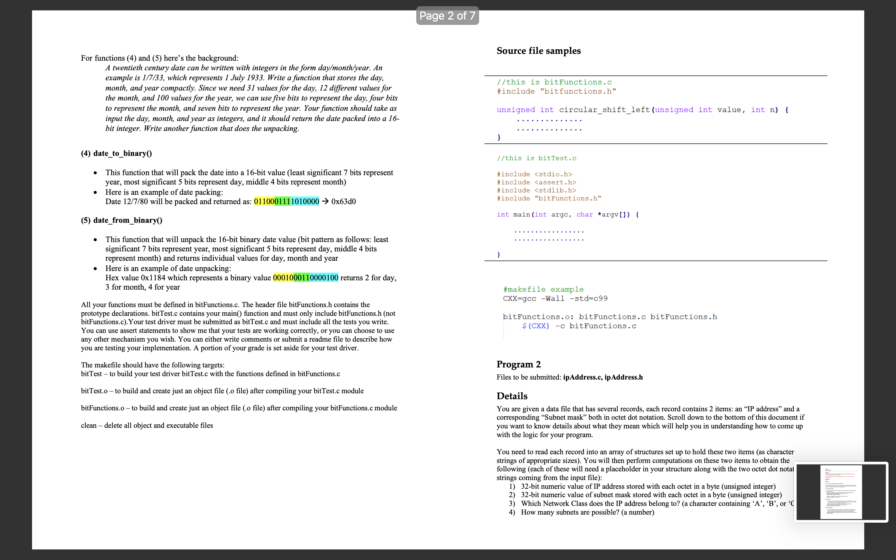 Purpose The purpose of these program is to gain | Chegg.com