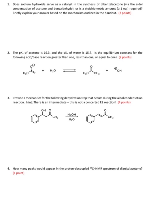 Solved Does sodium hydroxide serve as a catalyst in the | Chegg.com