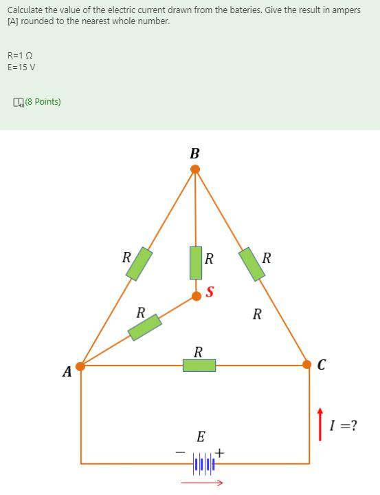 Solved Calculate the value of the electric current drawn | Chegg.com