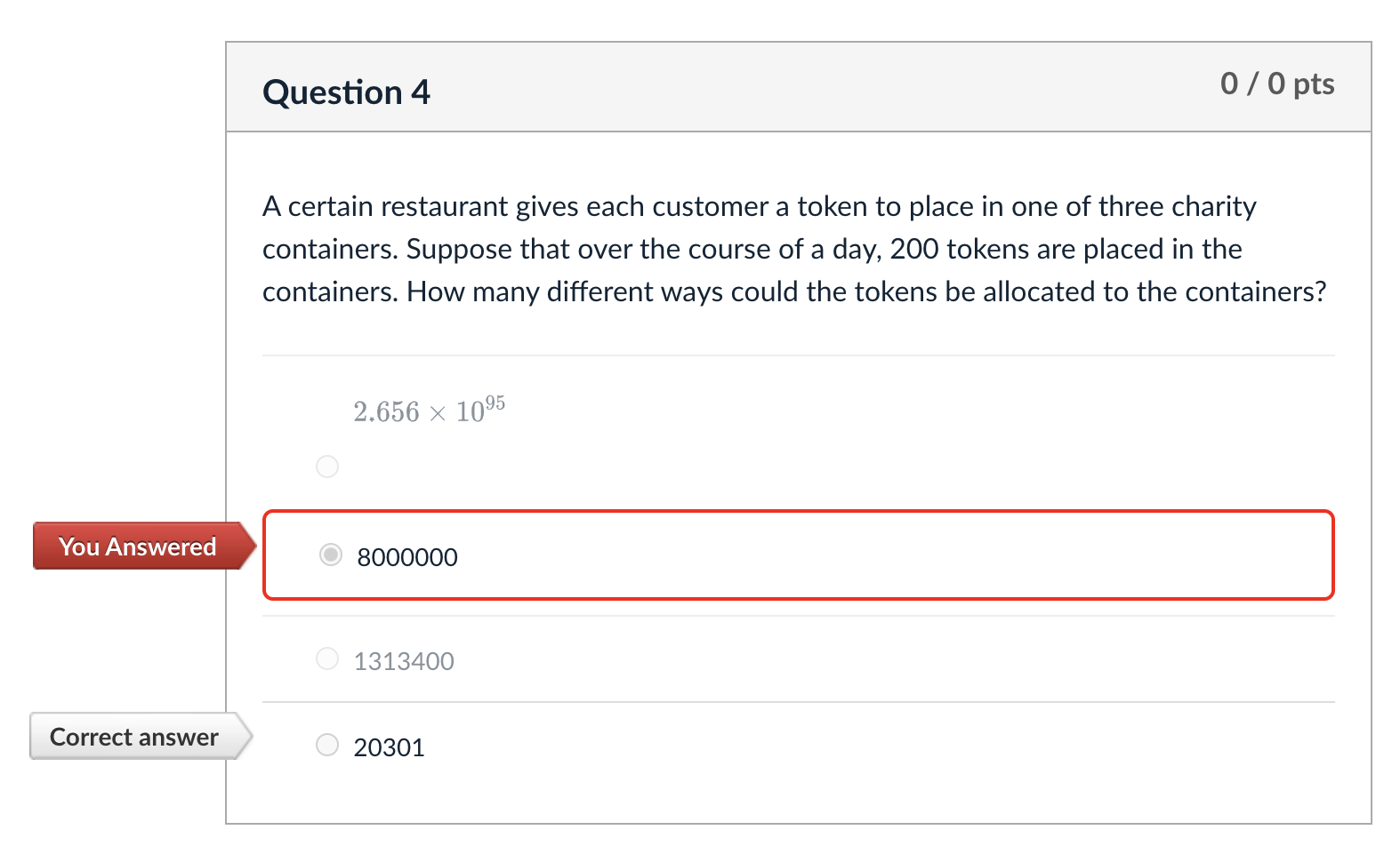 Solved Question 4A certain restaurant gives each customer a | Chegg.com