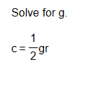 Solved Solve for g.c=12gr | Chegg.com
