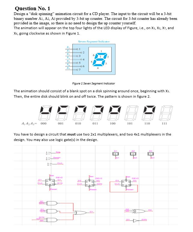 Question No. 1 Design a "disk spinning” animation | Chegg.com