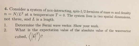Solved 4. Consider a system of non-interacting, spin-1/2 | Chegg.com