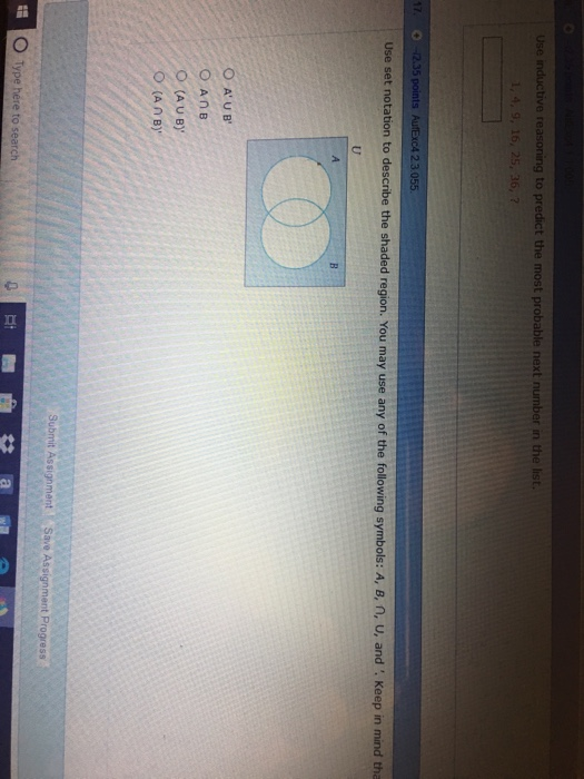Solved Use Inductive Reasoning To Predict The Most Probable