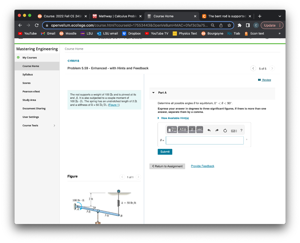Solved Problem 5.59 - Enhanced - with Hints and Feedback
