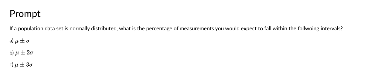 Solved Prompt If a population data set is normally | Chegg.com