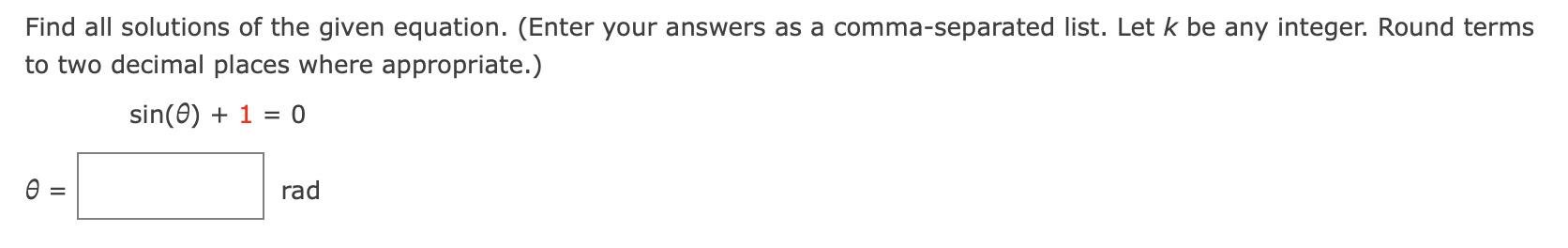 Solved Find all solutions of the given equation. (Enter your | Chegg.com