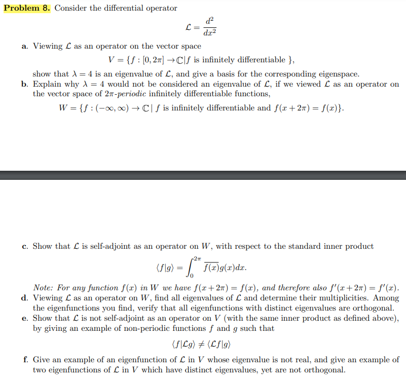 Solved Problem 8. ﻿Consider the differential | Chegg.com