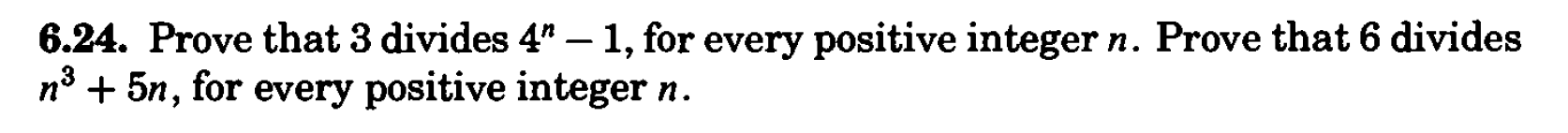 Solved 624 Prove That 3 Divides 4n−1 For Every Positive 