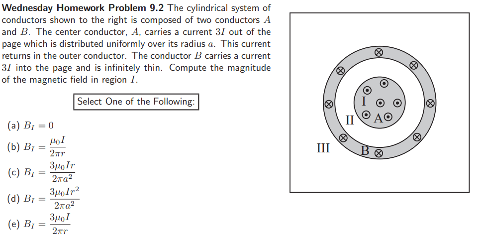Solved Wednesday Homework Problem 9.2 The cylindrical system | Chegg.com