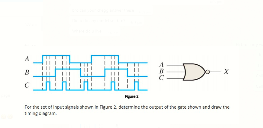 Solved A B A B С I X C TL Figure 2 For the set of input | Chegg.com