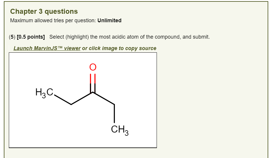 Solved Chapter 3 questions Maximum allowed tries per | Chegg.com