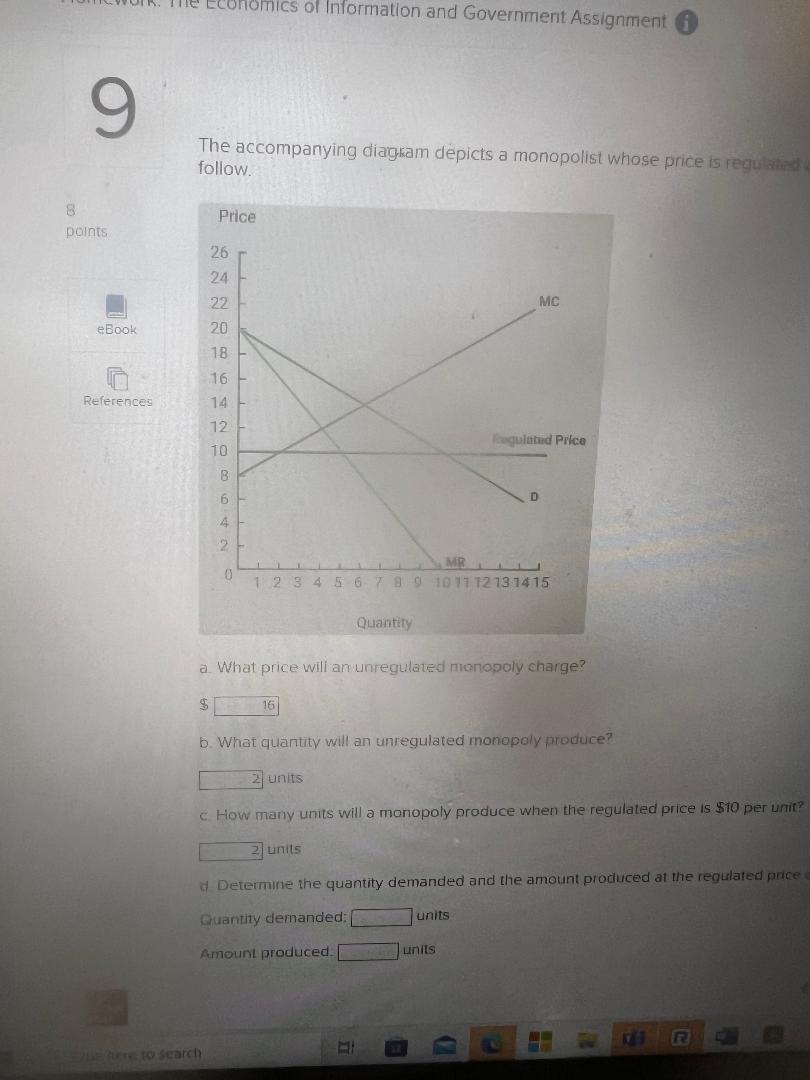 Solved he accompanying diagram depicts a monopolist whose | Chegg.com