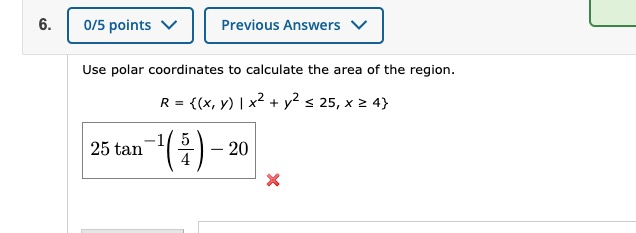 Solved Use polar coordinates to calculate the area of the | Chegg.com