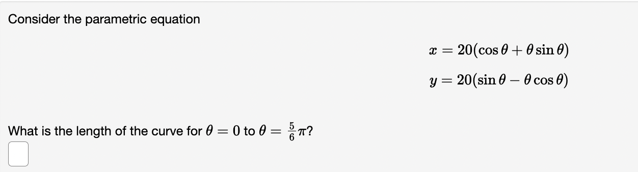 Solved Consider The Parametric Equation