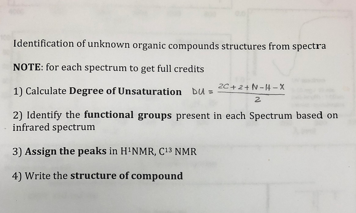 Solved Identification of unknown organic compounds | Chegg.com