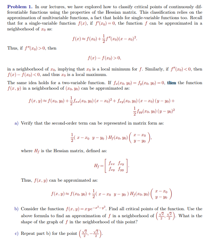 Solved I ONLY NEED PART B AND C HELPProblem 1. ﻿In our | Chegg.com