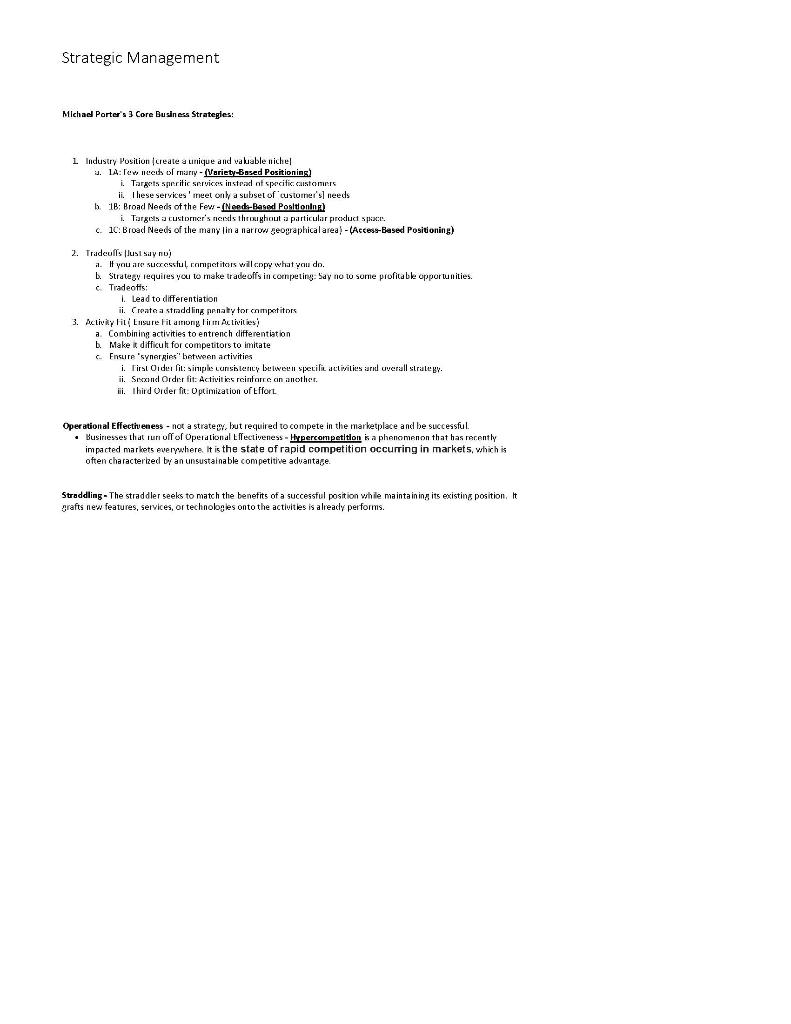 Solved 1 Industry Position |create a unique and vakuble | Chegg.com