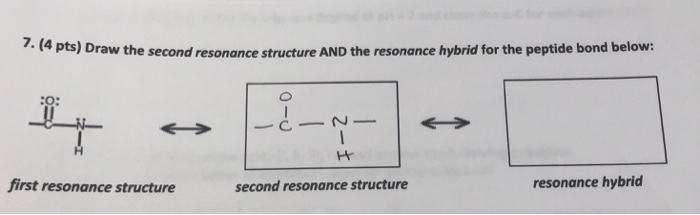 Solved (4 pts) Draw the second resonance structure AND the | Chegg.com