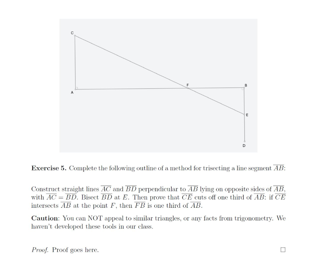 Solved с B A E D Exercise 5. Complete the following outline | Chegg.com