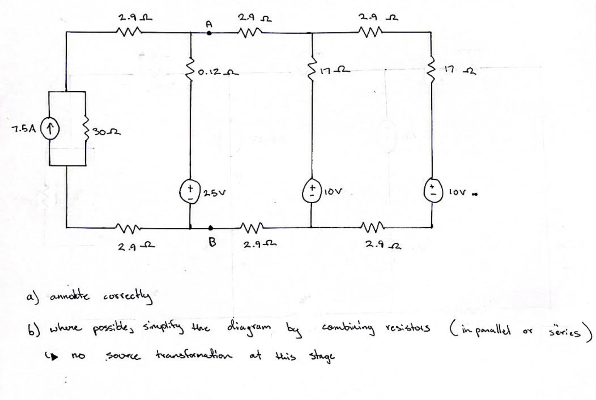 Solved Draw a full circuit diagram of the system described | Chegg.com