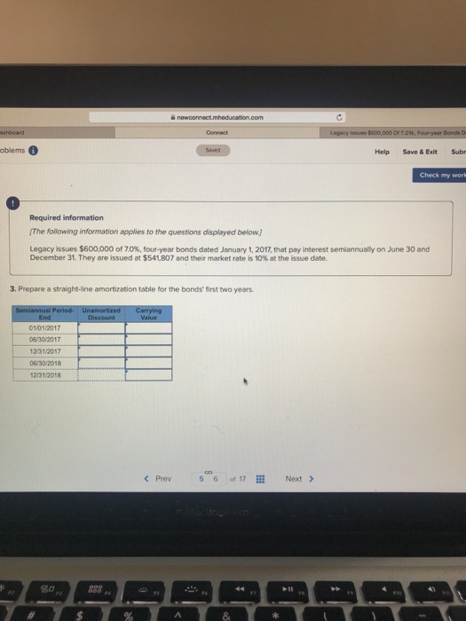 Solved Bonds D oblems Help Save & Exit Subr Check my work | Chegg.com