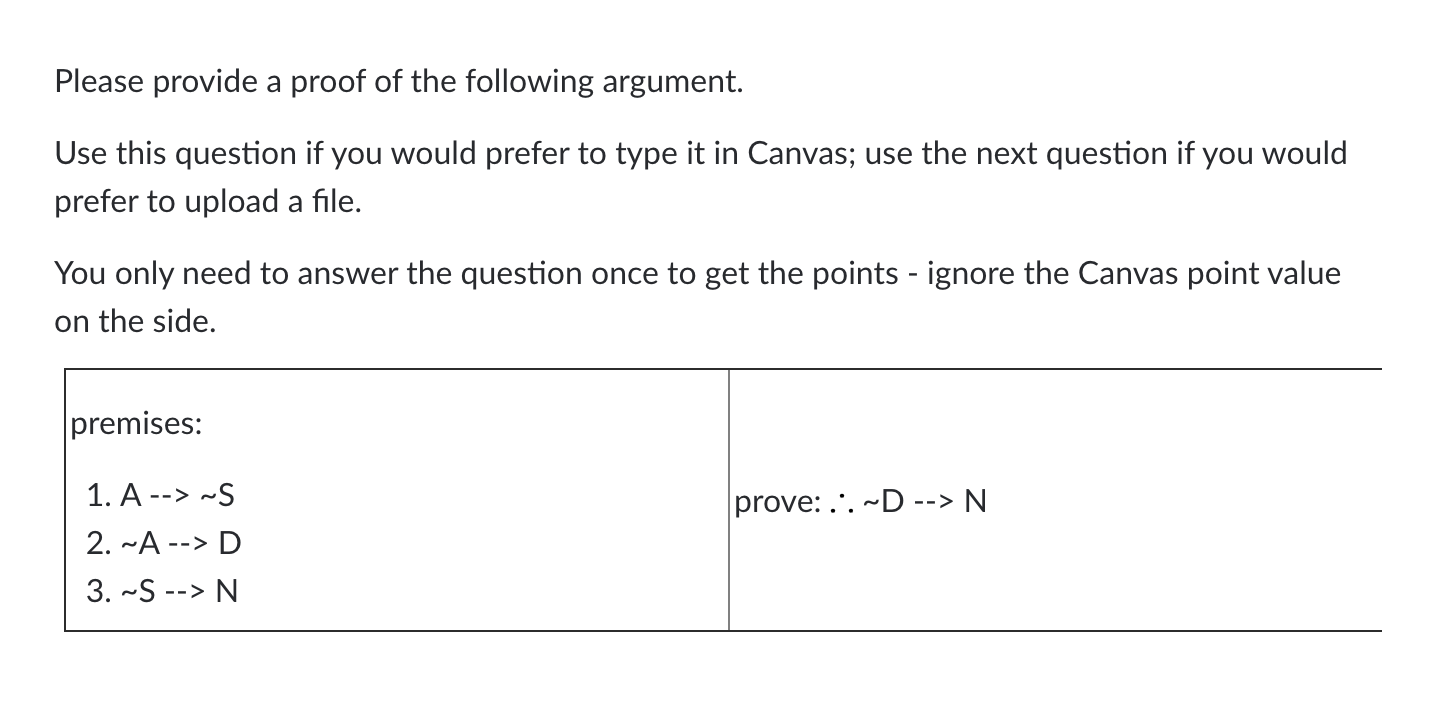 Solved Please provide a proof of the following argument. Use | Chegg.com