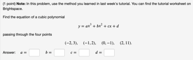 Solved (1 point) Note: In this problem, scalars are in Zs, | Chegg.com