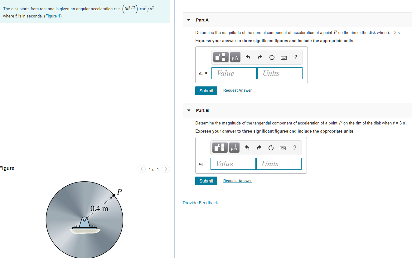 Solved The disk starts from rest and is given an angular | Chegg.com