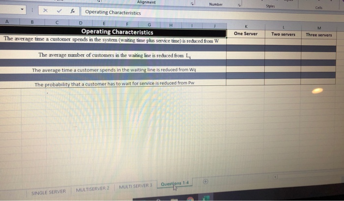 Solved Alignment Number Styles Cells Operating | Chegg.com