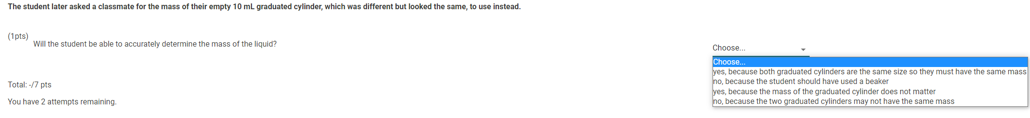 Solved Using the Tare Function Finding the mass of a solid | Chegg.com