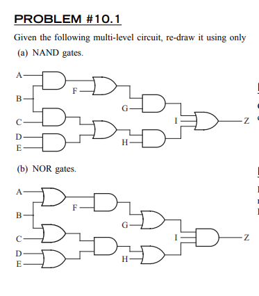 Solved PROBLEM #10.1 Given the following multi-level | Chegg.com
