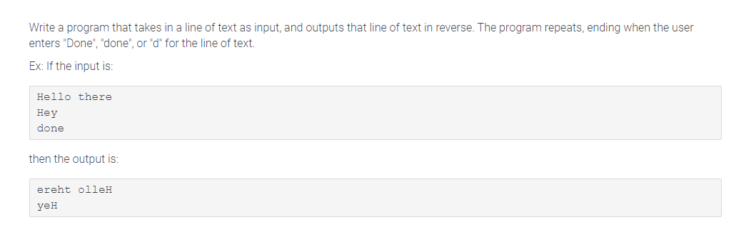 Solved Write A Program That Takes In A Line Of Text As 5208