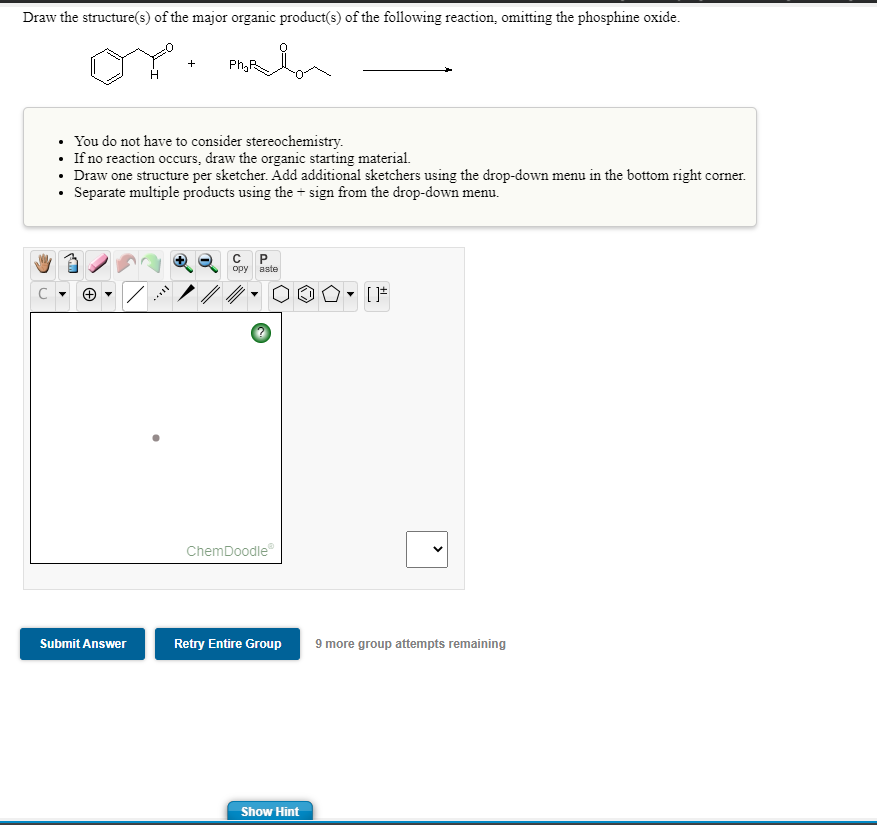 Solved Draw the structure(s) of the major organic product(s) | Chegg.com