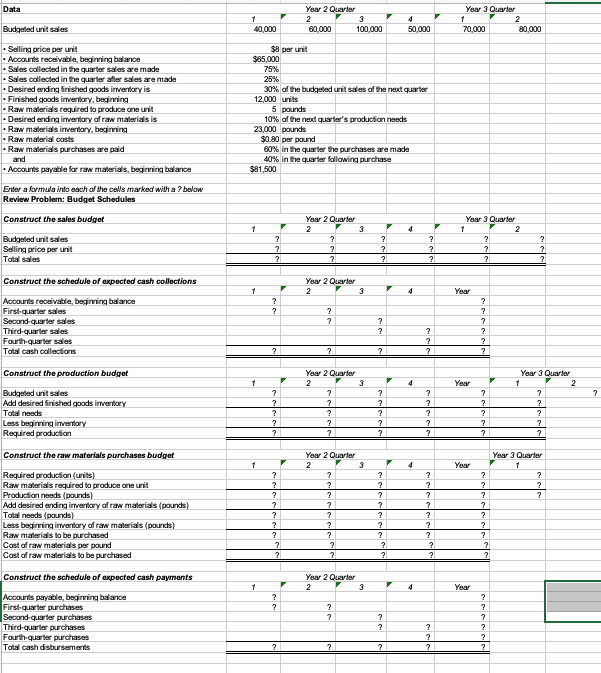 Solved Chapter 8: Applying Excel: Excel Worksheet (Part 1 of | Chegg.com