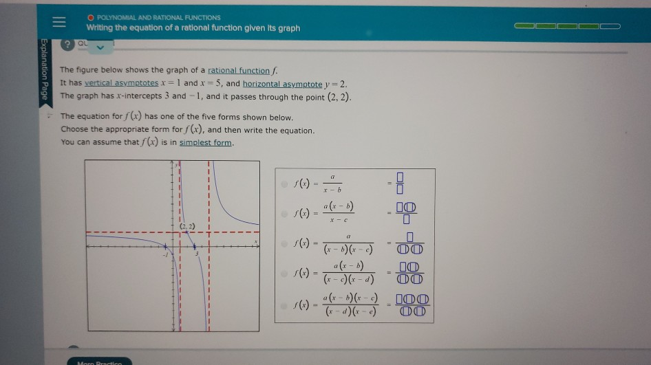 Solved - O POLYNOMIAL AND RATIONAL FUNCTIONS Writing the | Chegg.com