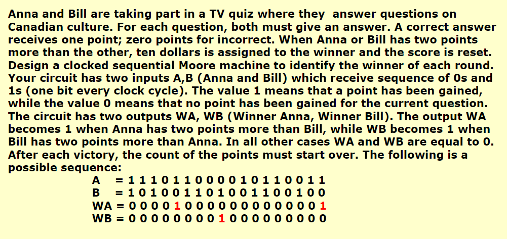 Solved Anna and Bill are taking part in a TV quiz where they | Chegg.com