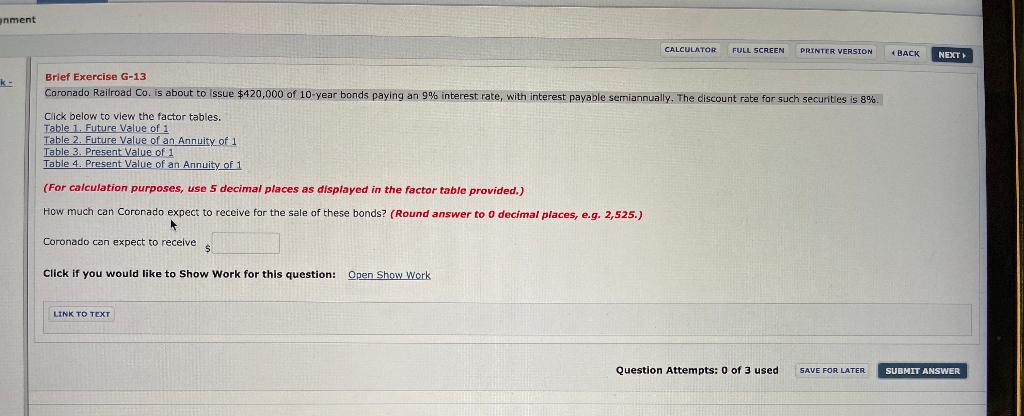 Solved onment CALCULATOR FULL SCREEN PRINTER VERSION 4 Вдск | Chegg.com