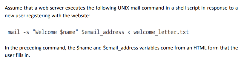 Solved Assume that a web server executes the following UNIX | Chegg.com