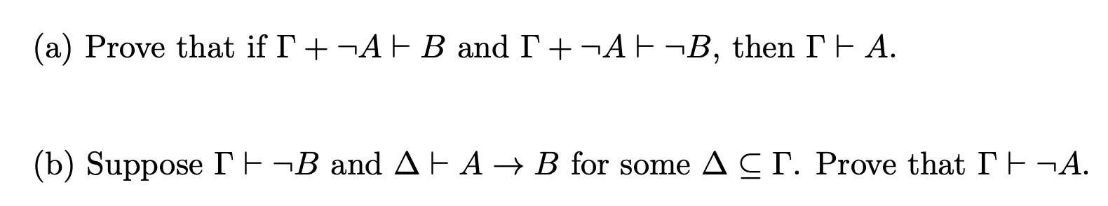 Solved do not use the completeness theorem and suppose Γ is | Chegg.com