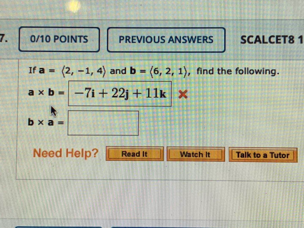 Solved If a = 2, −1, 4 and b = 6, 2, | Chegg.com